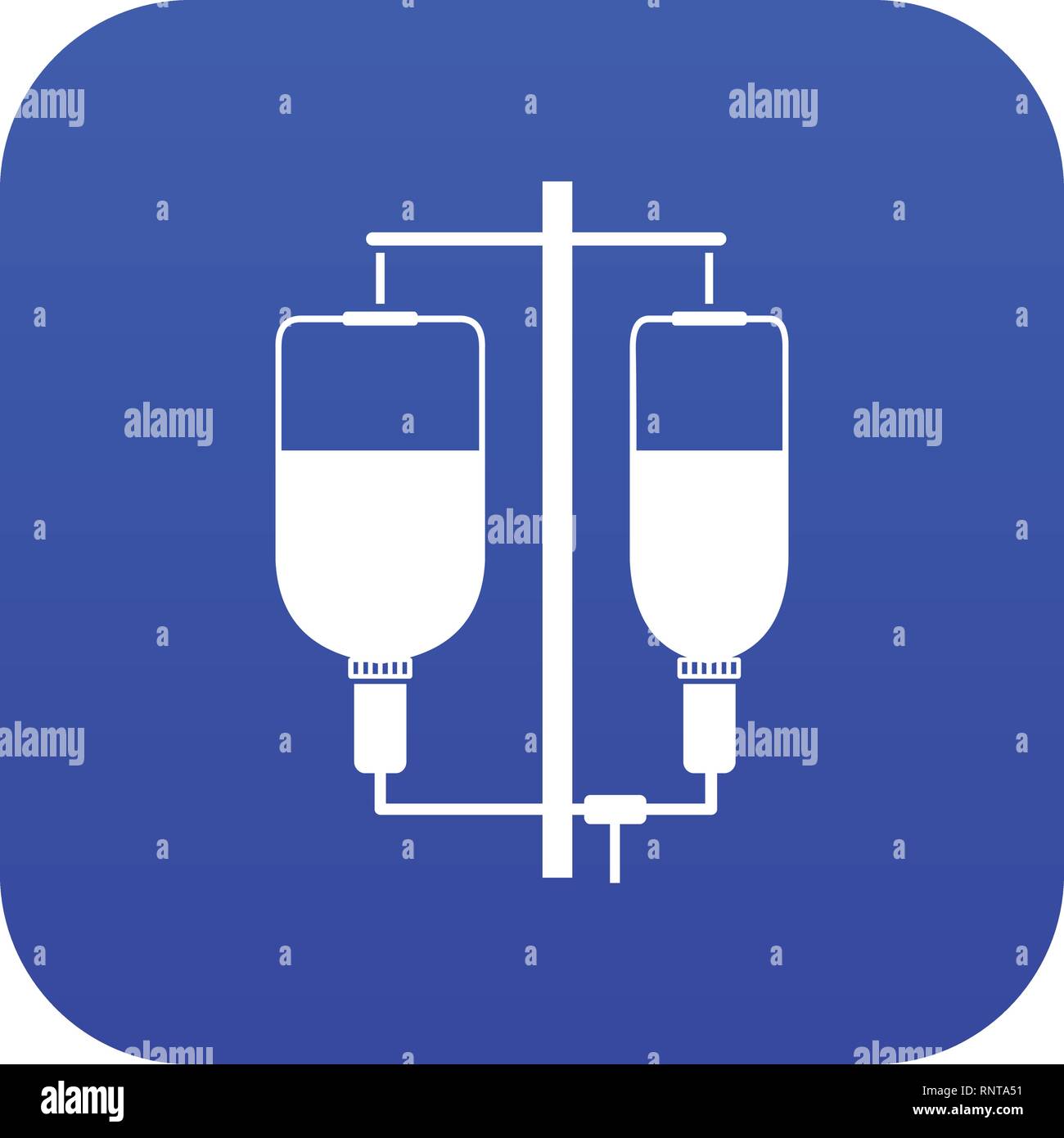 Intravenous infusion icon digital blue Stock Vector Image & Art - Alamy