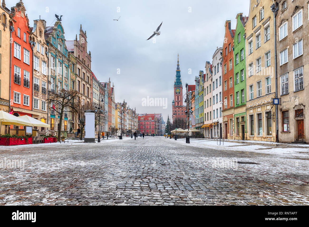The Long Market, a famous street of Gdansk, Poland Stock Photo - Alamy