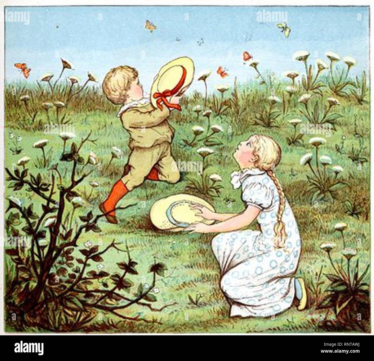 Catching butterflies hi-res stock photography and images - Alamy