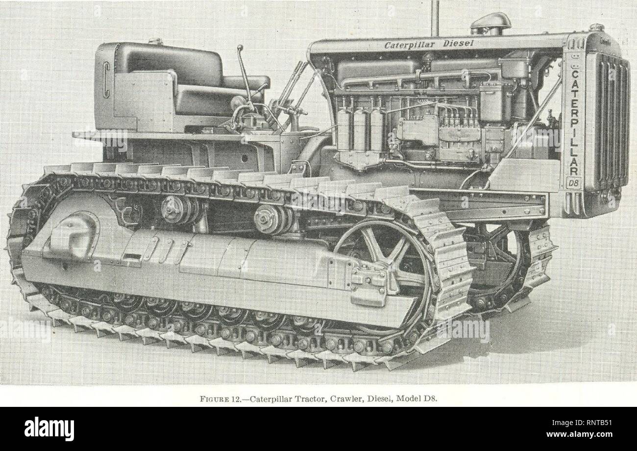 Caterpillar Tractor, Crawler, Diesel, Model D8 Stock Photo - Alamy