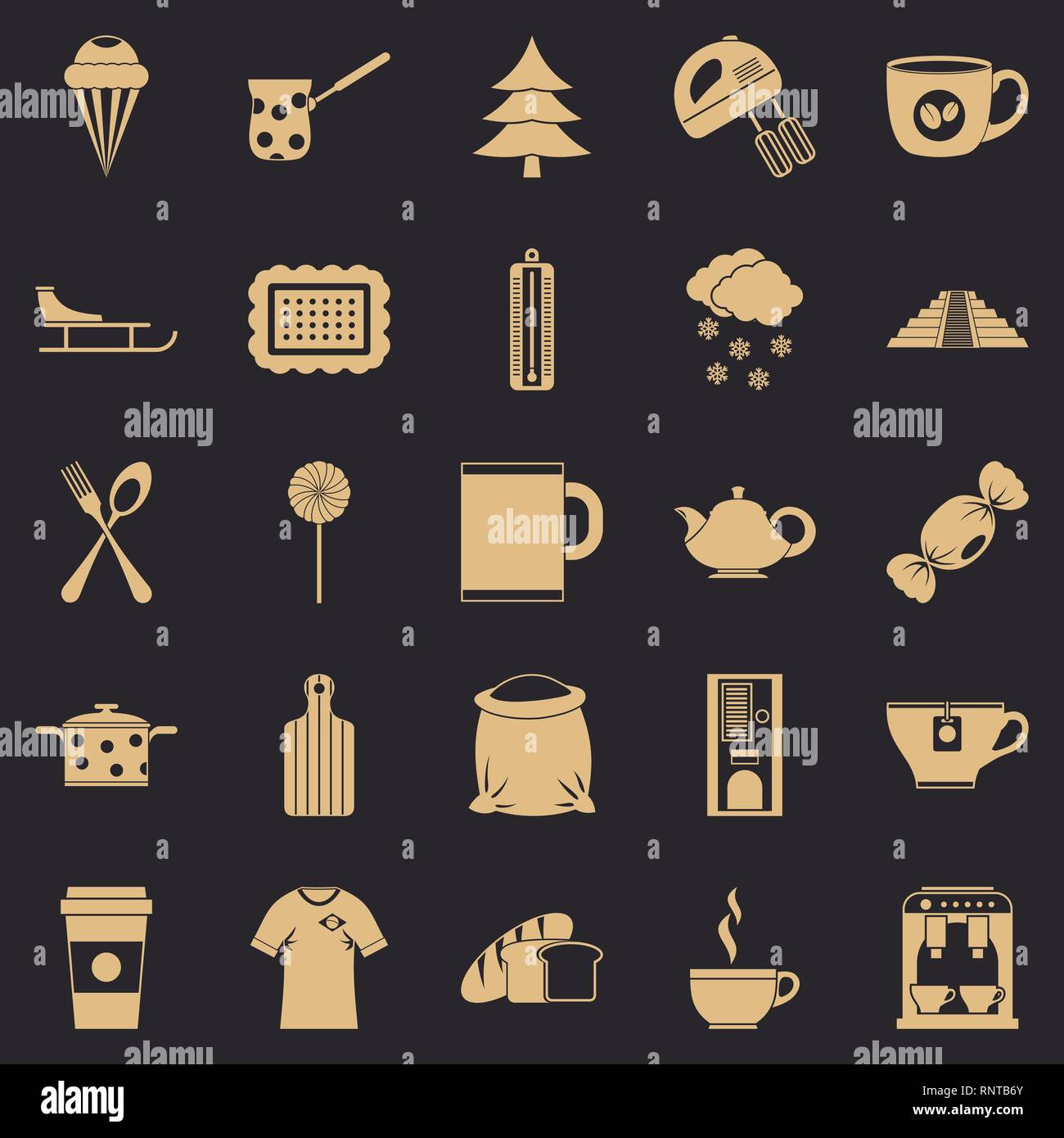 Saloon icons set, simple style Stock Vector Image & Art - Alamy