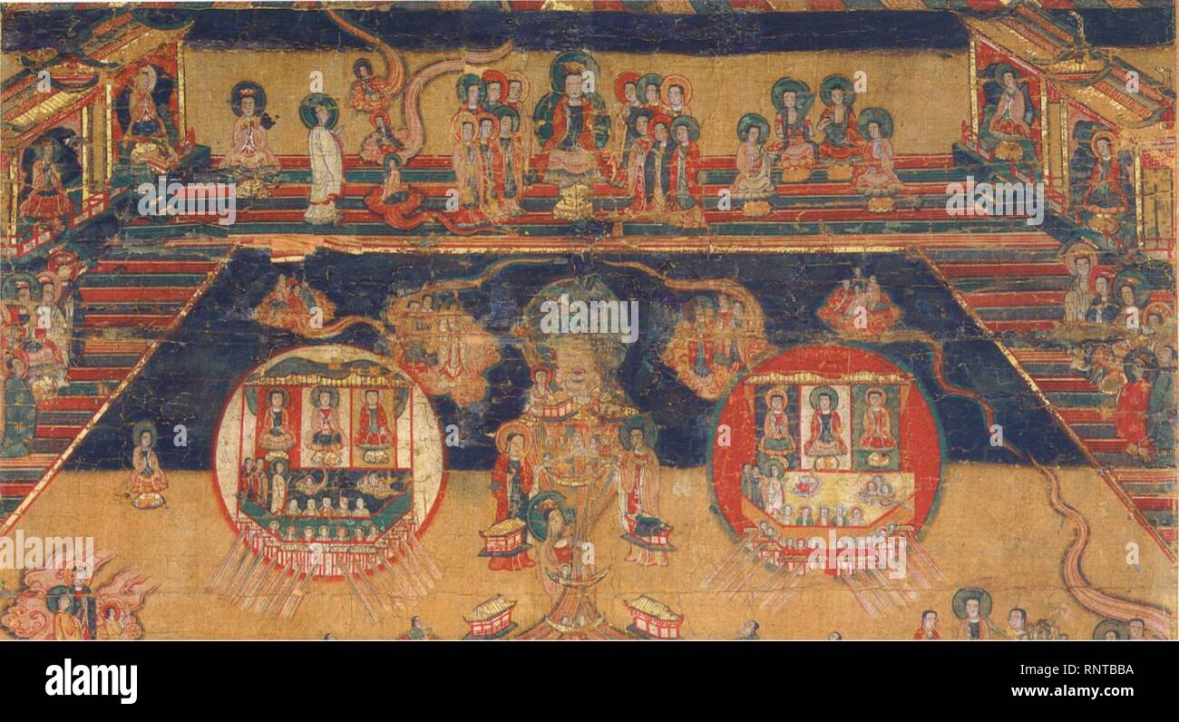 Cathayan Manichaean Cosmology - Heaven Scene Stock Photo - Alamy
