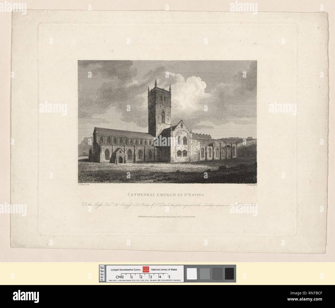 Cathedral Church of St. David's June 1 1810 Stock Photo - Alamy
