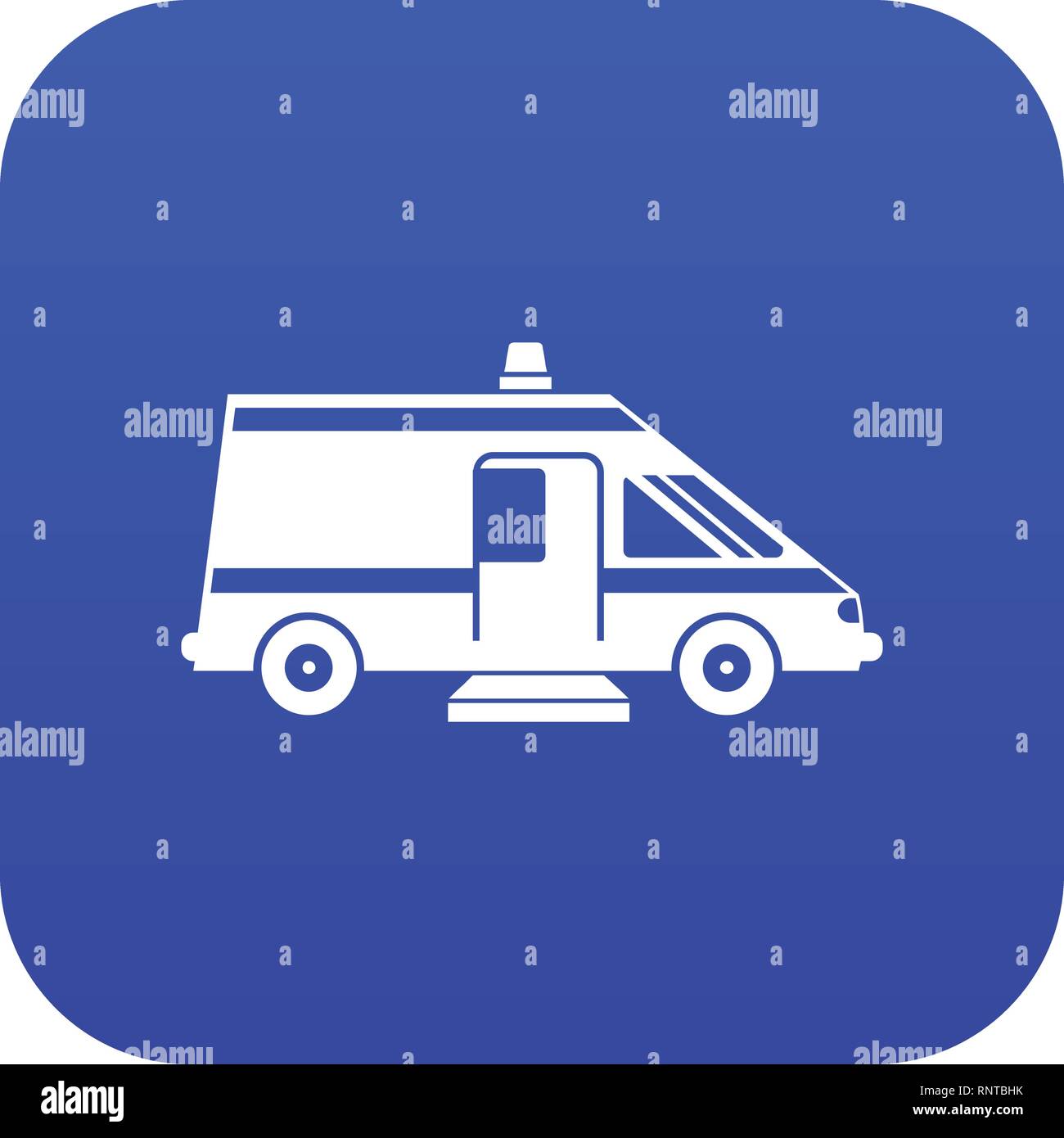 Ambulance icon digital blue Stock Vector Image & Art - Alamy