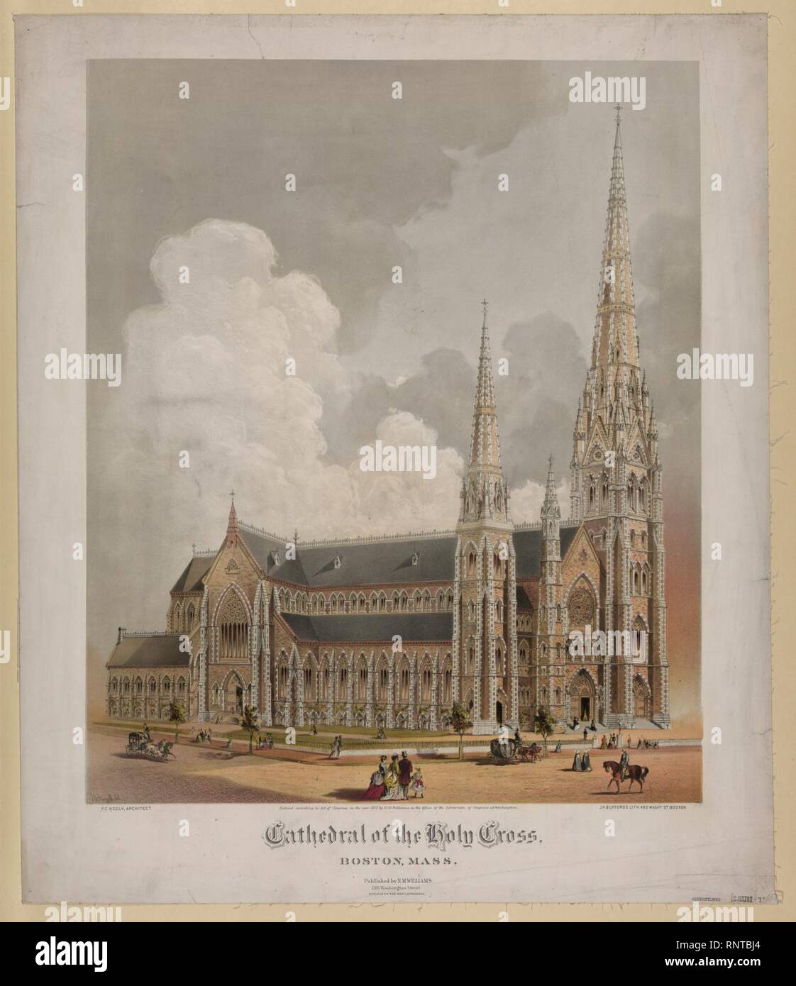 Cathedral of the Holy Cross, Boston, Mass Stock Photo - Alamy