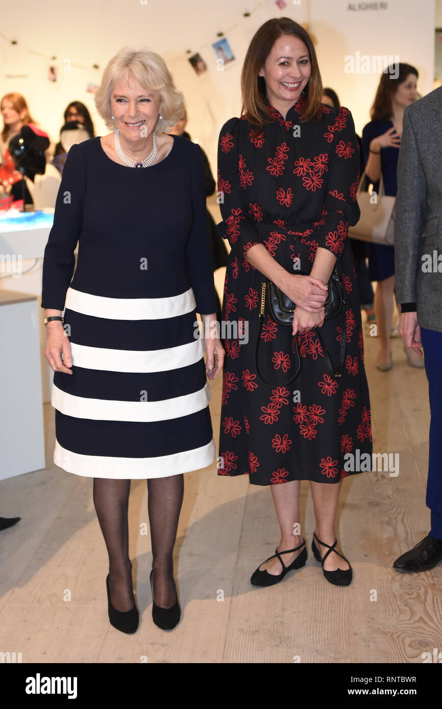 Chief executive british fashion council caroline rush hi-res stock ...
