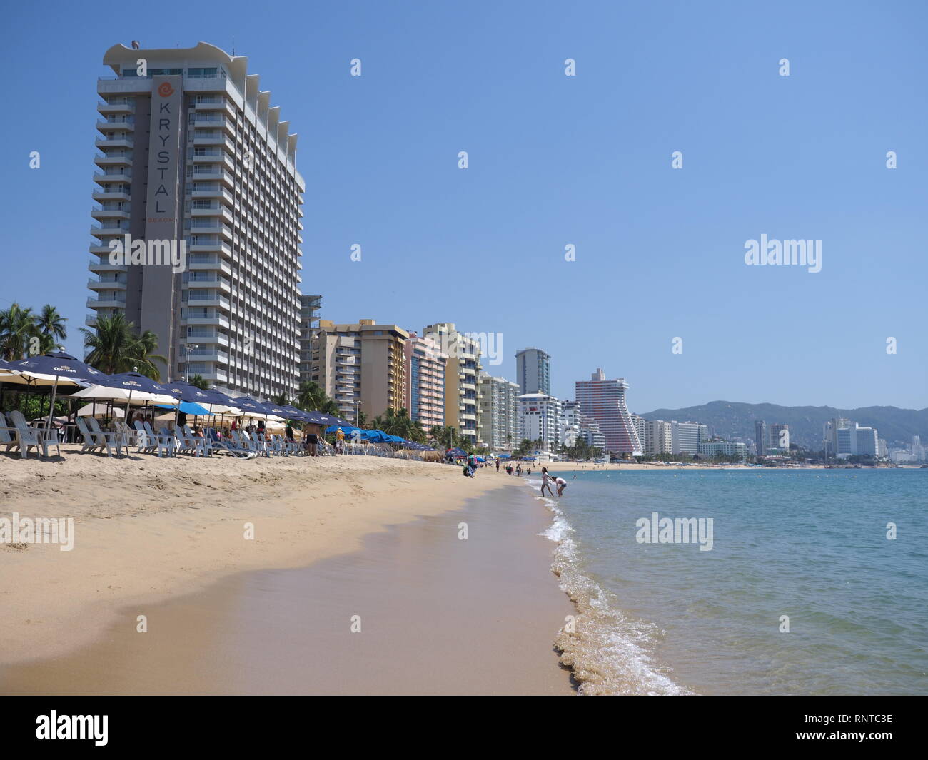ACAPULCO, MEXICO NORTH AMERICA on MARCH 2018: Scenic skyscrapers in ...