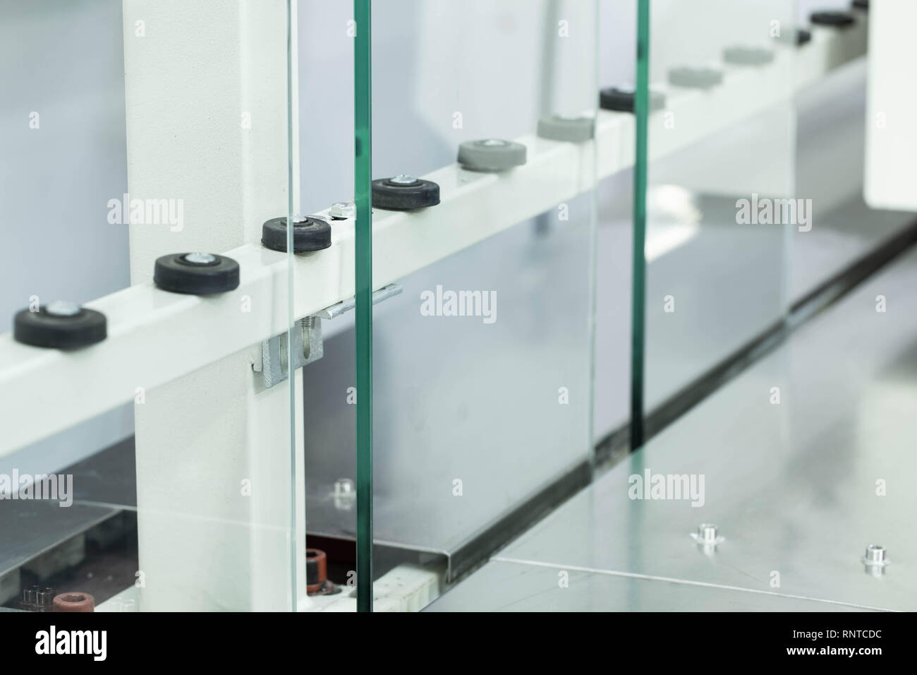 Transparent glass on the machine Stock Photo - Alamy
