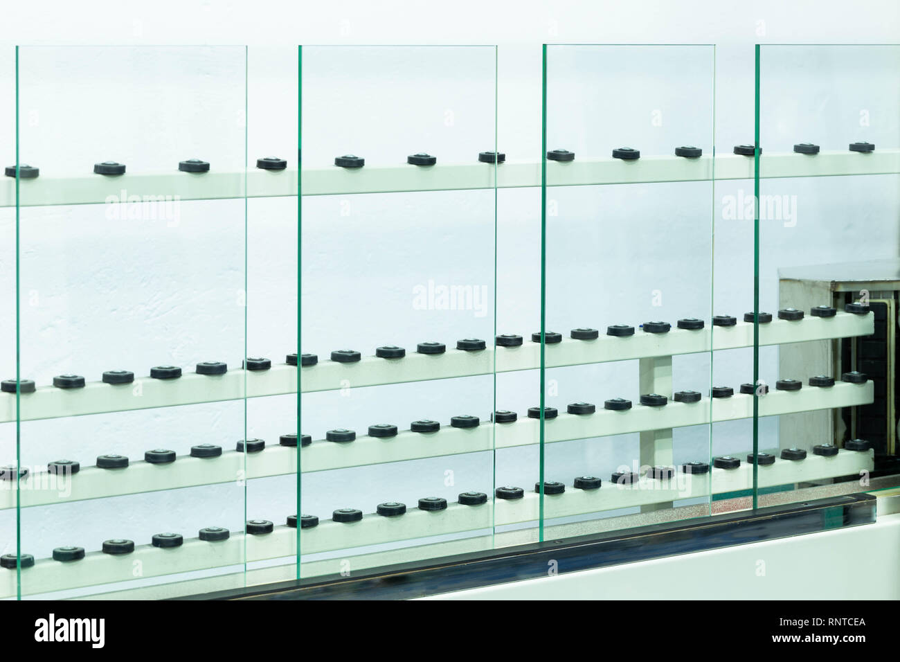 Transparent glass on the machine Stock Photo - Alamy