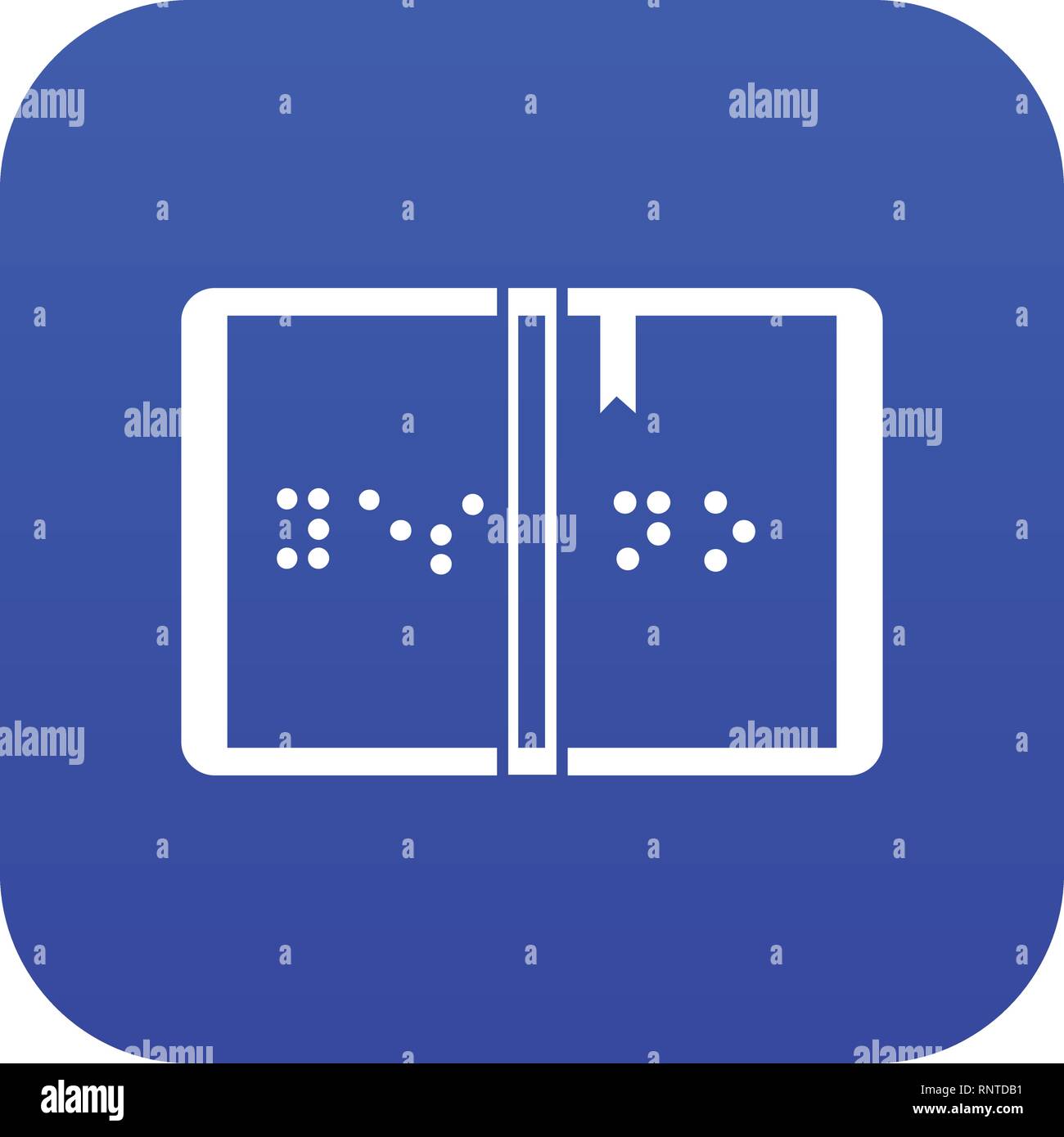 Braille icon digital blue Stock Vector Image & Art - Alamy