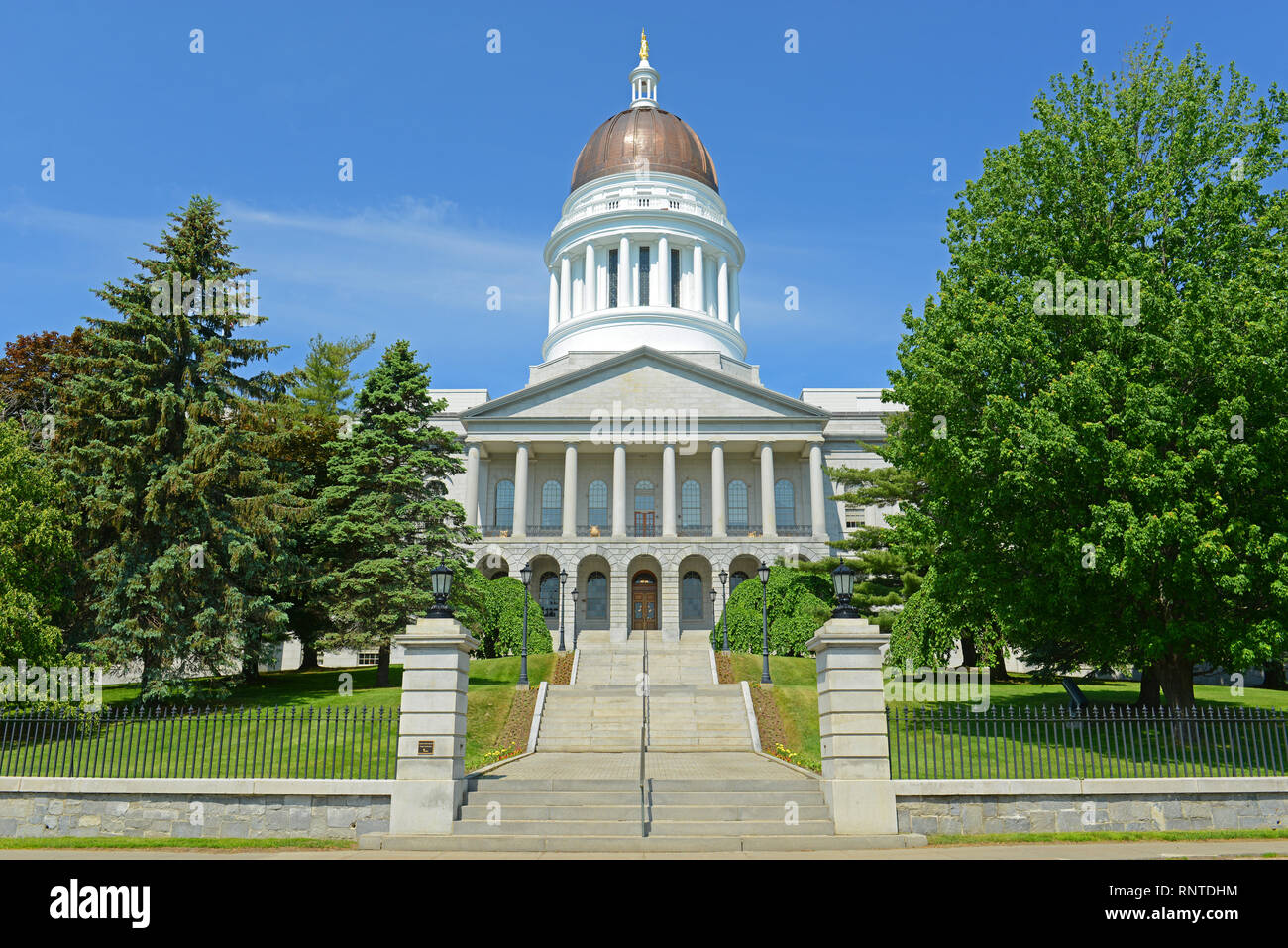 Maine State House is the state capitol of the State of Maine in Augusta ...