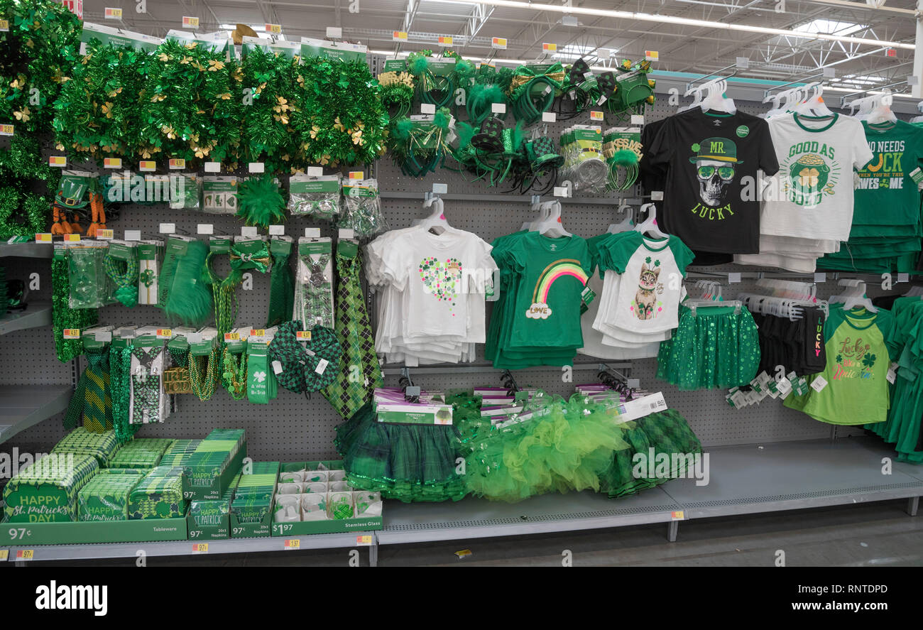 St Patricks Day items for sale in a store a month before the popular ...