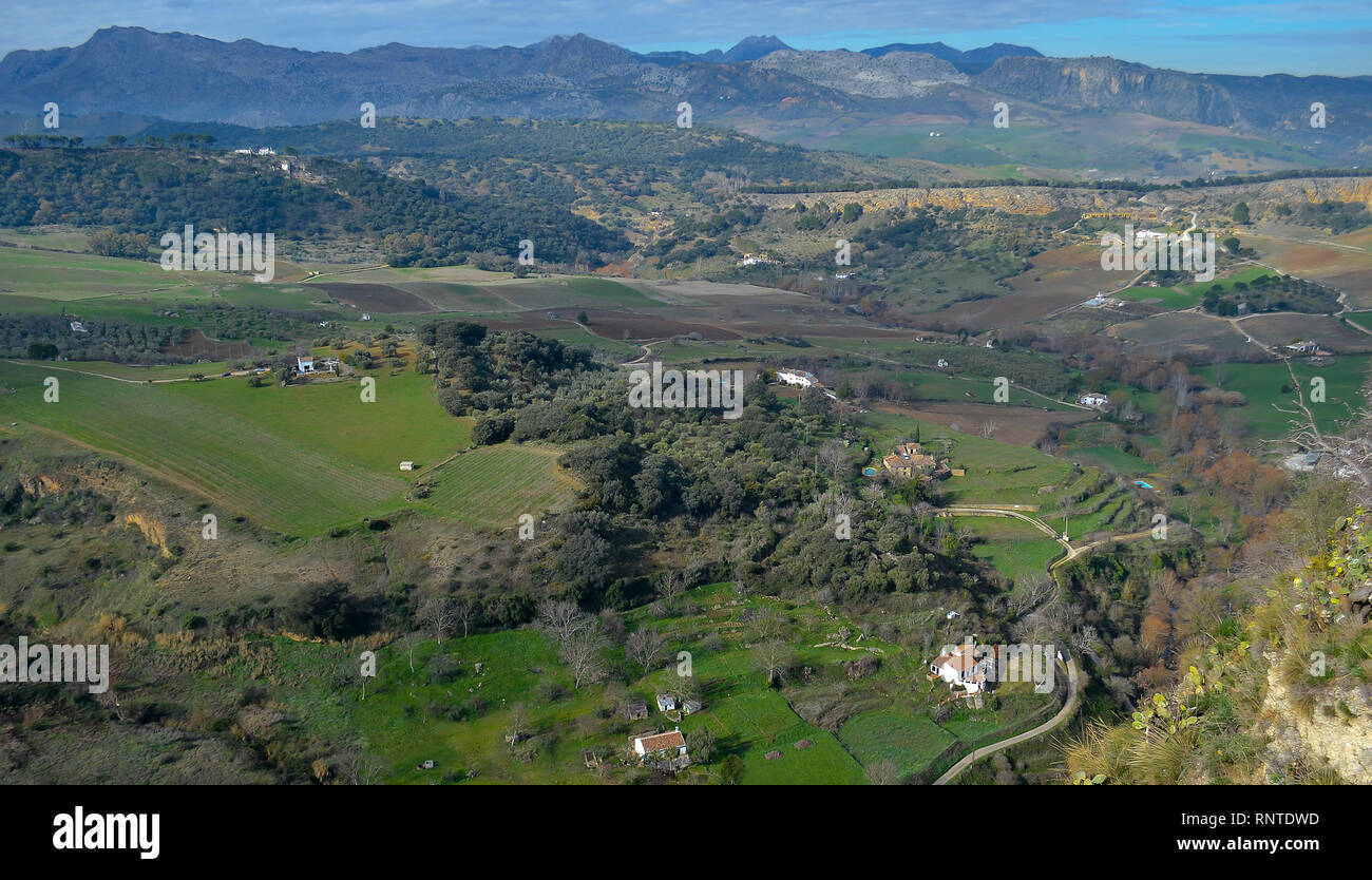 Ronda Valley View in Andalusia, Spain Stock Photo - Alamy