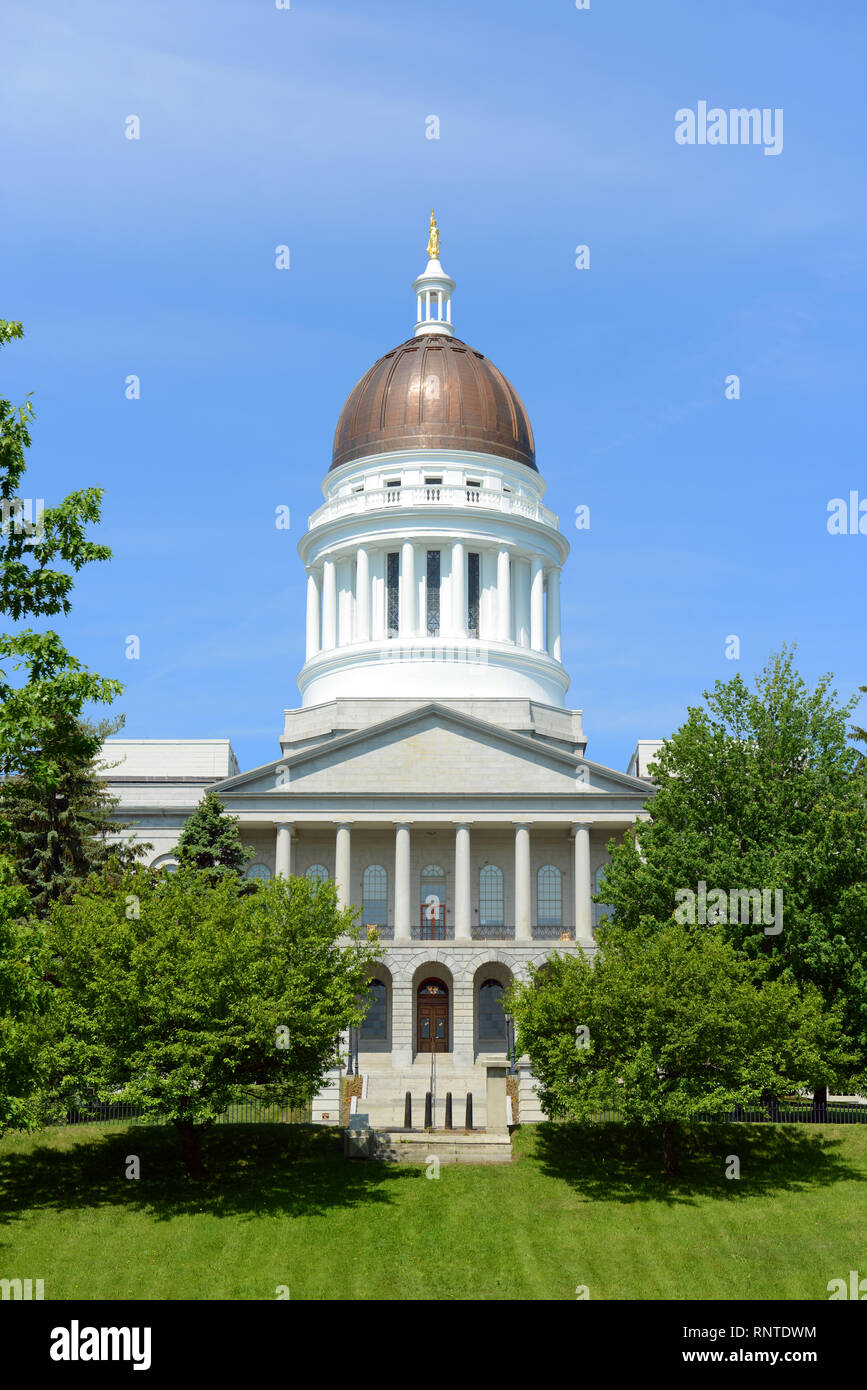 Maine State House is the state capitol of the State of Maine in Augusta ...