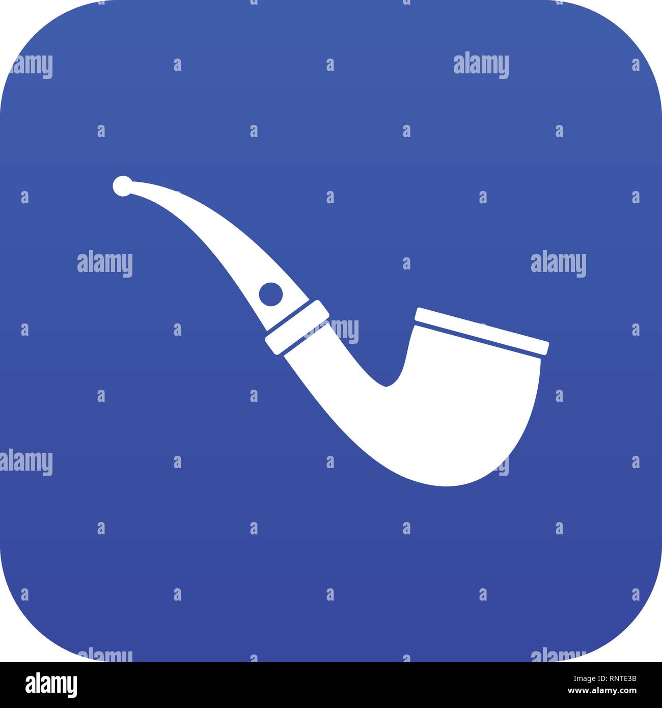 Smoking pipe icon digital blue Stock Vector Image & Art - Alamy