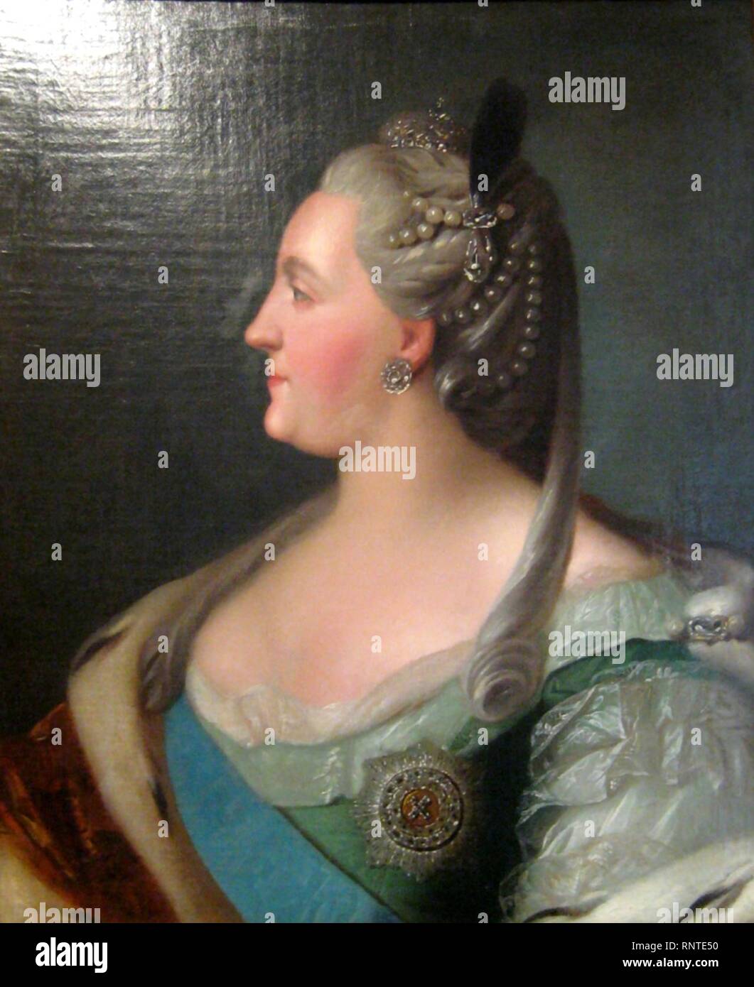 Catherine II profile portrait Stock Photo - Alamy