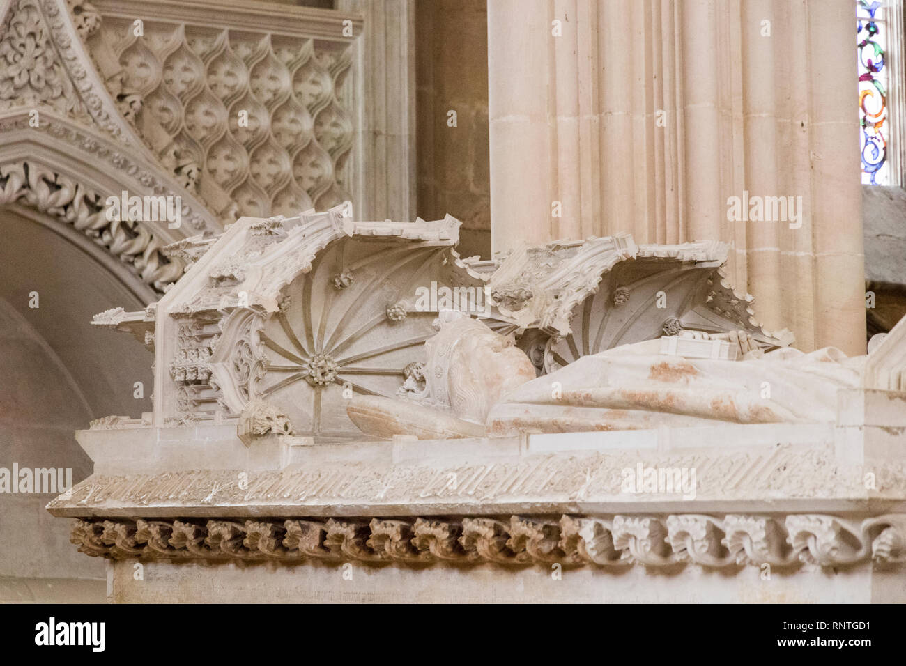 Batalha, Portugal. The Founders' Chapel (Capela do Fundador), royal ...