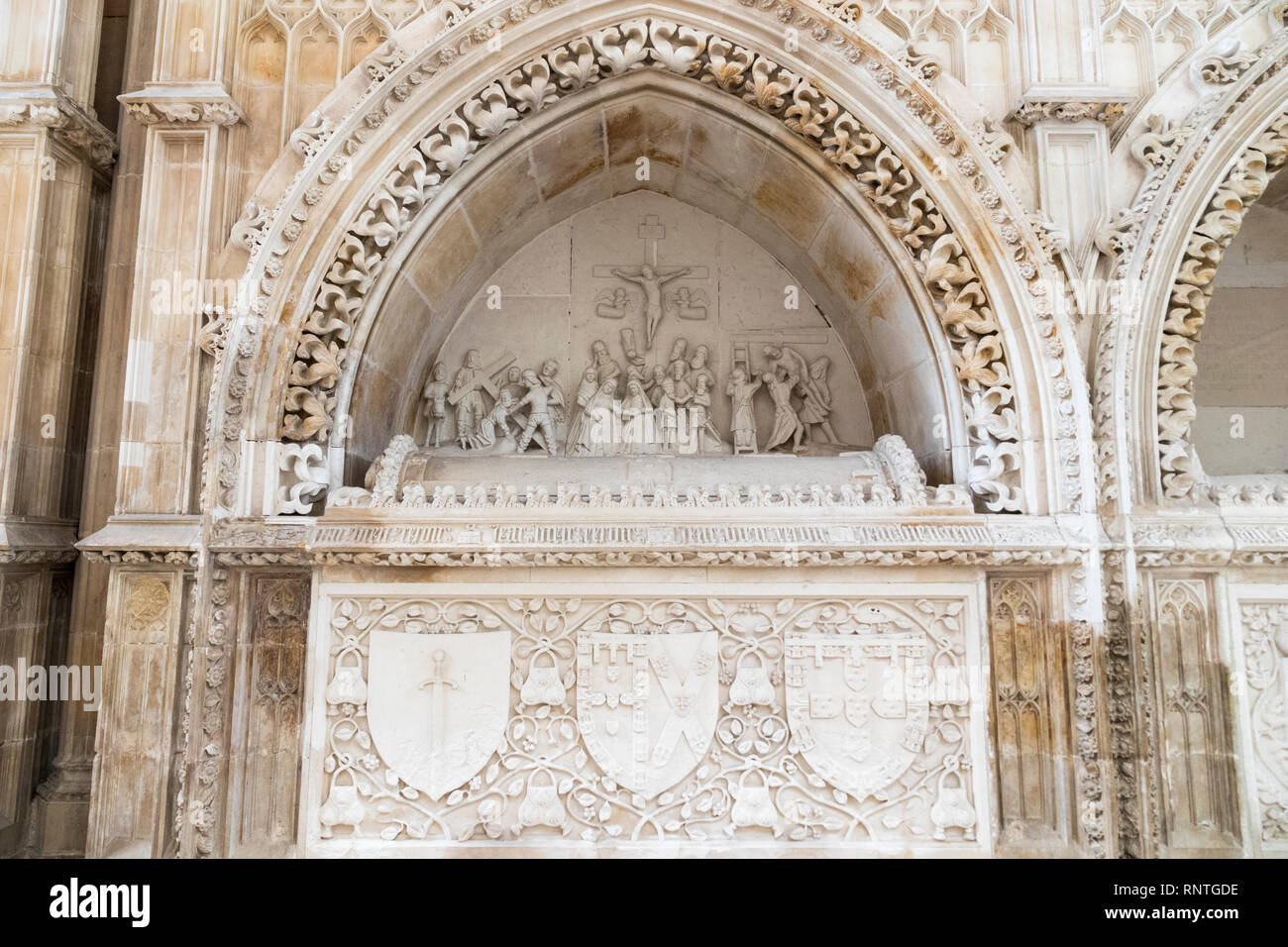 Batalha, Portugal. The Founders' Chapel (Capela do Fundador), royal ...