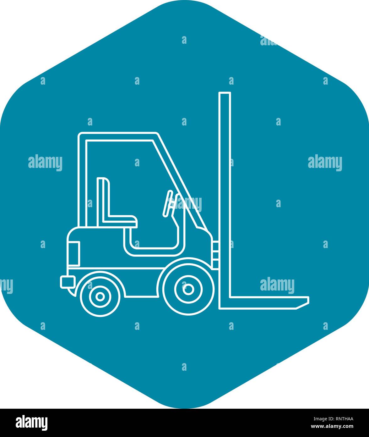 Electric loader icon, outline style Stock Vector Image & Art - Alamy