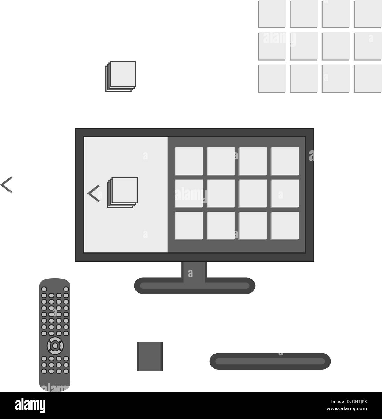 Sky television screen Stock Vector Images - Alamy