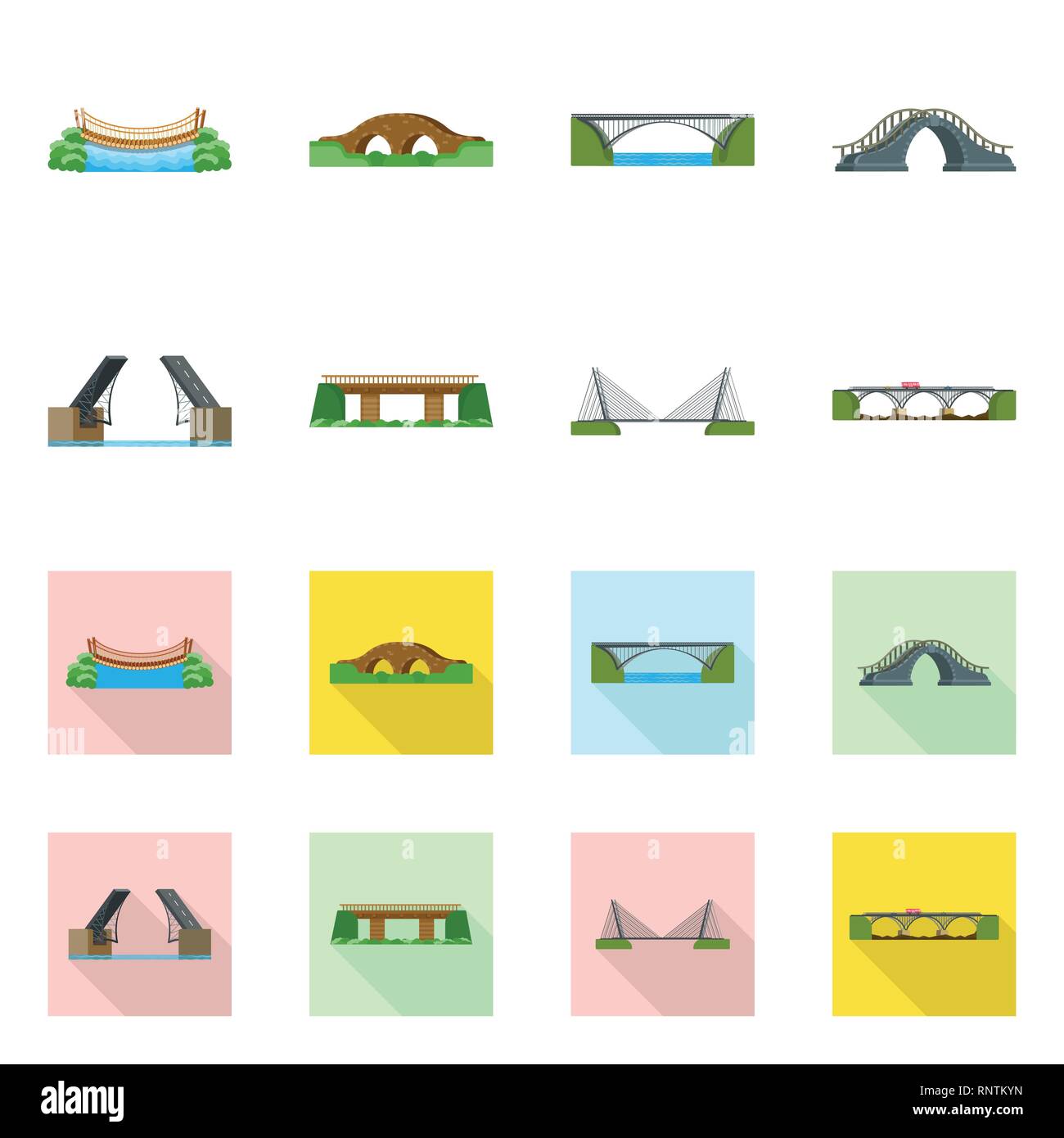 Isolated object of connection and design icon. Set of connection and side stock symbol for web ...