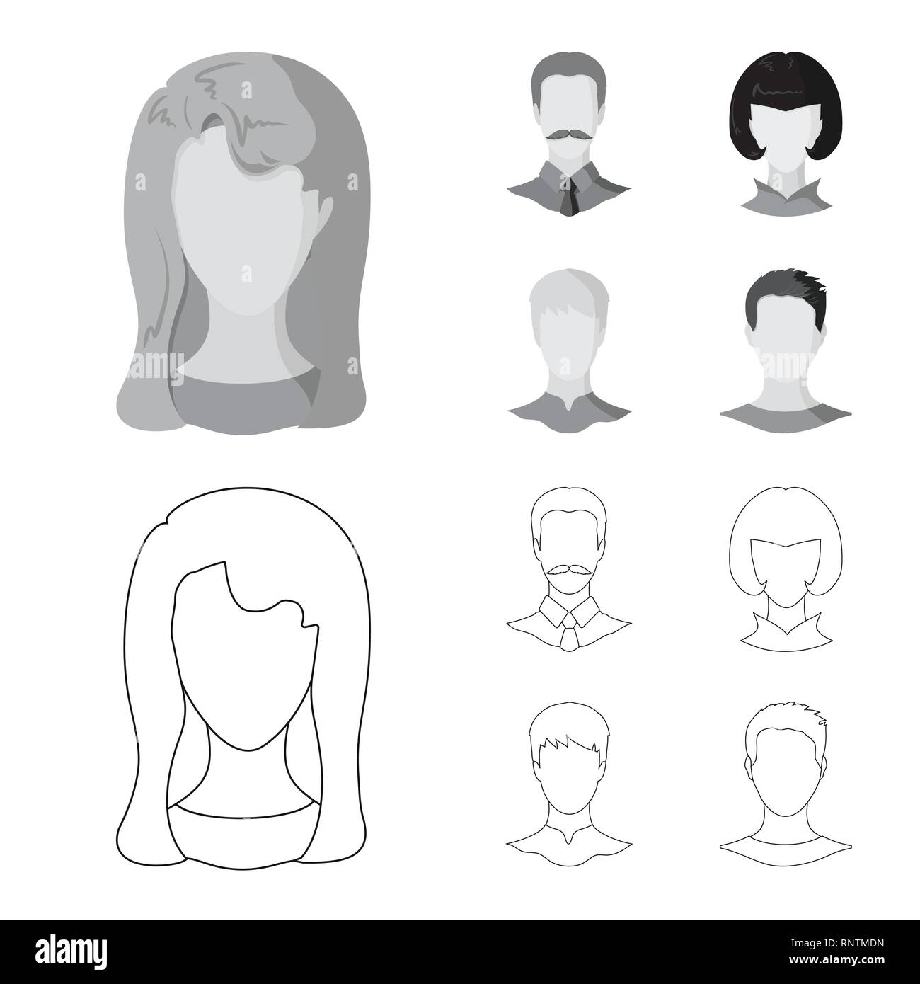 Vector illustration of professional and photo logo. Collection of ...