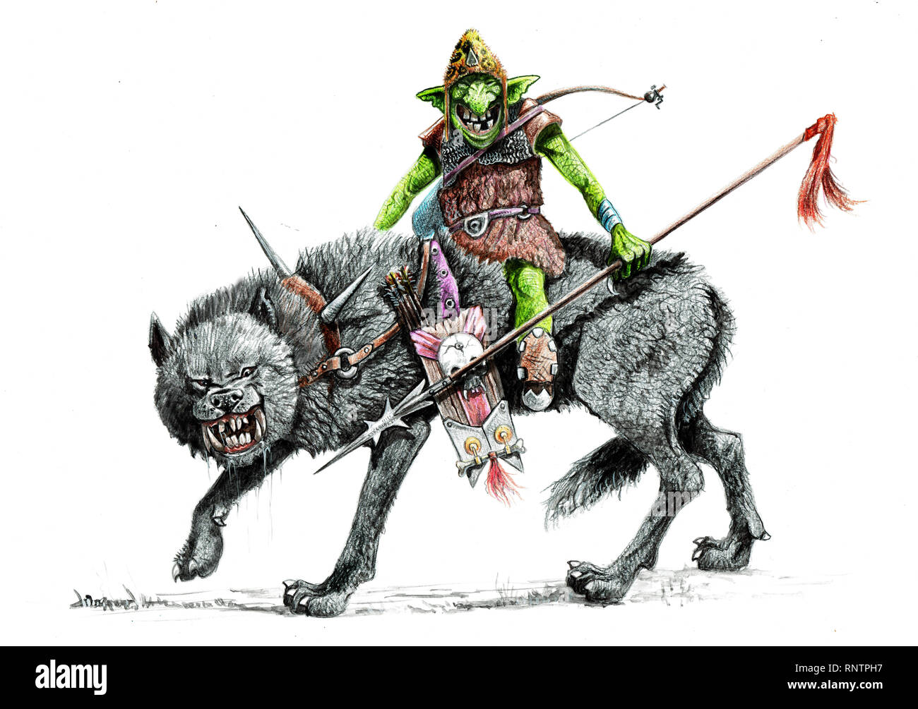 Goblins illustration hi-res stock photography and images - Alamy