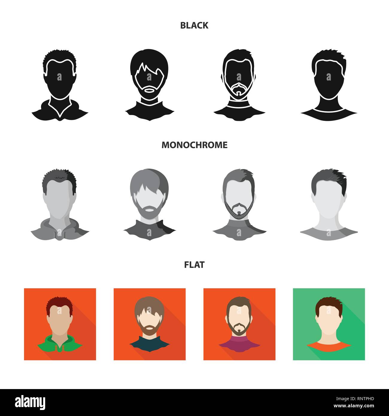 Vector illustration of professional and photo sign. Set of professional ...