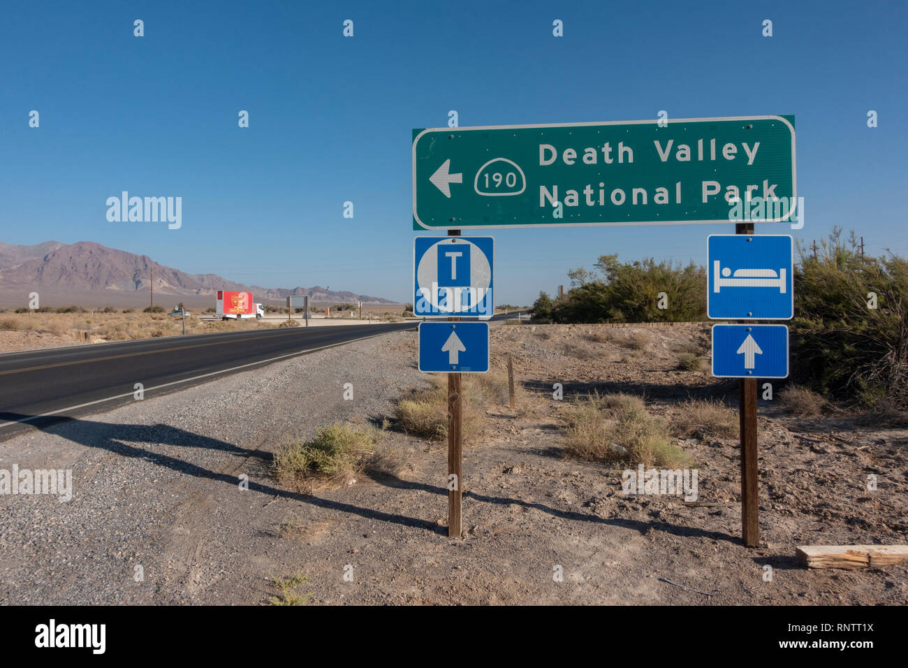 Death valley national park sign hi-res stock photography and images - Alamy