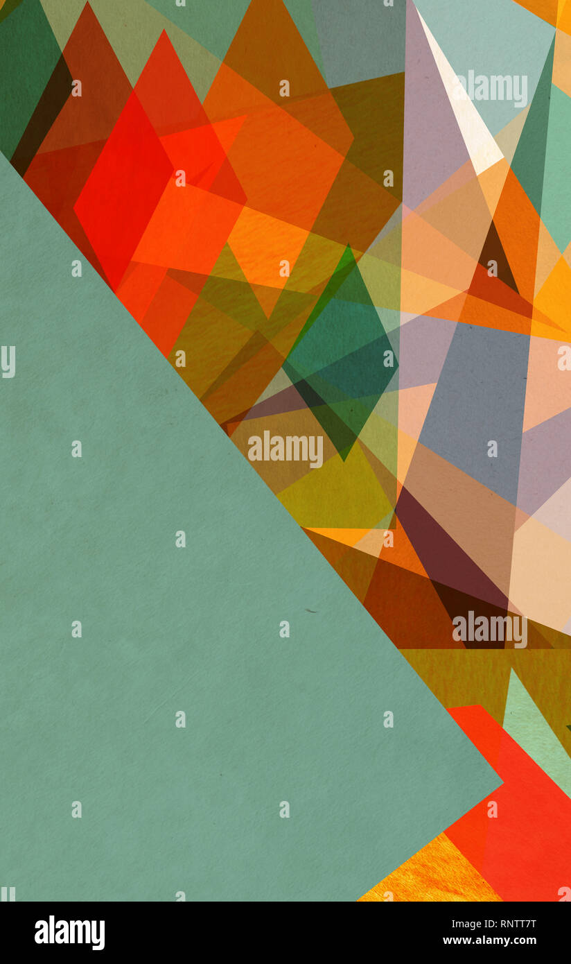 colourful graphic shapes - paper texture - background design Stock ...