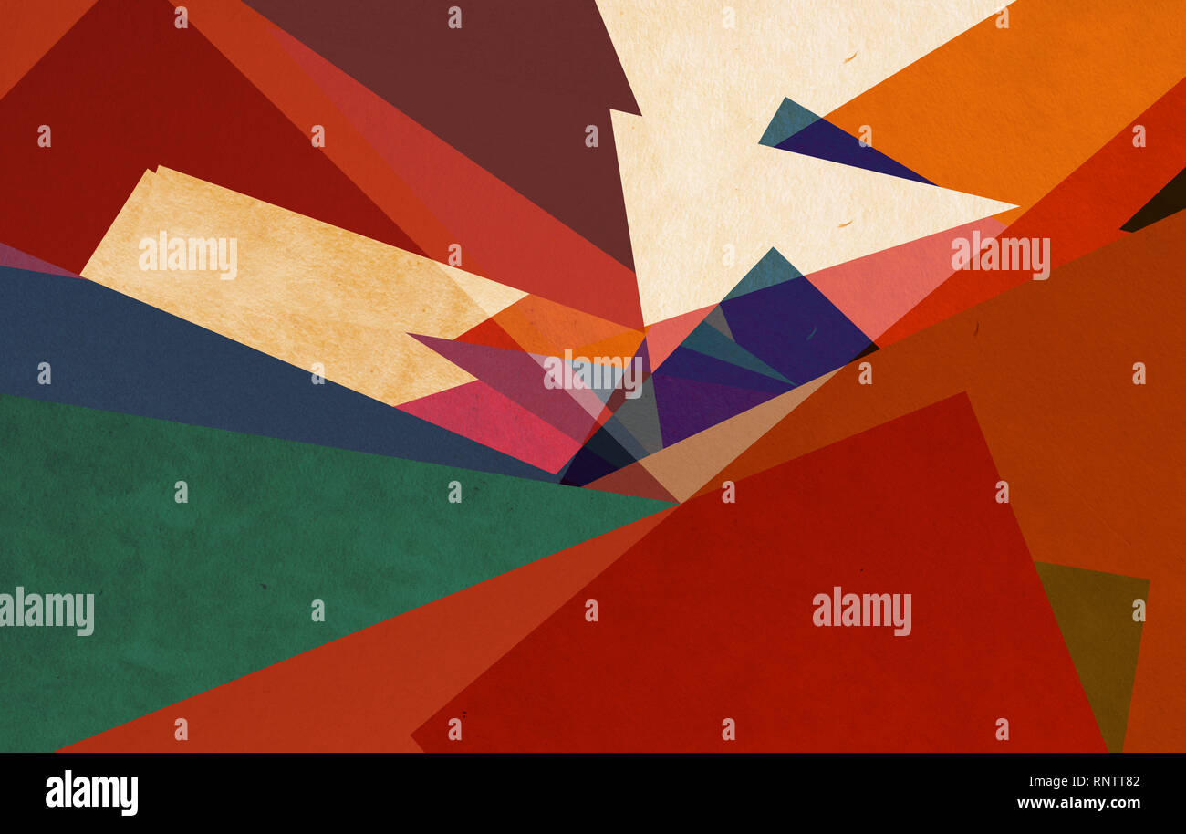 colourful graphic shapes - paper texture - background design Stock ...