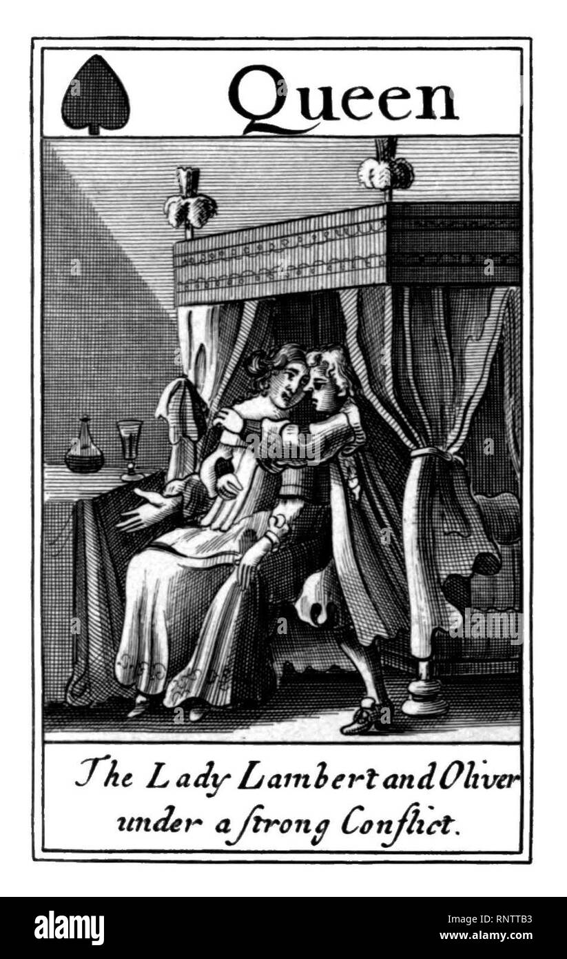 Cavalier Queen of Spades Stock Photo - Alamy