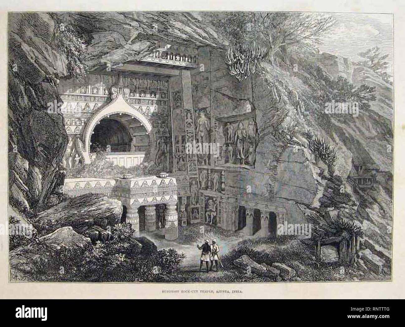 Cave 17 From the Illustrated London News, 1876 Stock Photo - Alamy