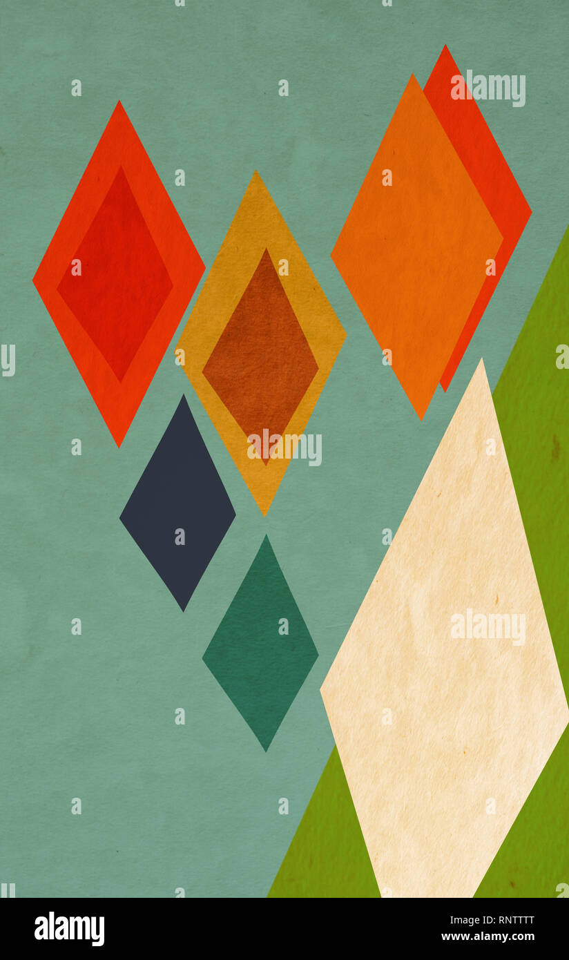 colourful graphic shapes - paper texture - background design Stock ...
