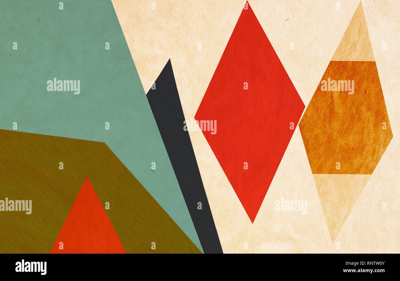 colourful graphic shapes - paper texture - background design Stock ...