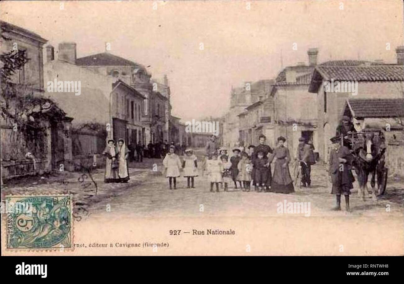 Cavignac - route nationale 1 Stock Photo - Alamy