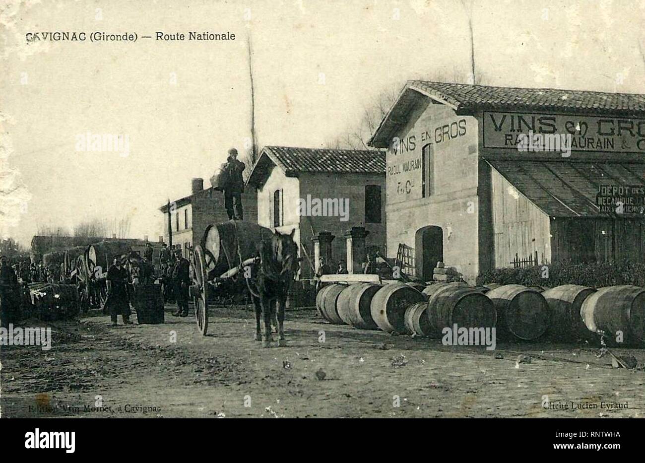Cavignac - route nationale 2 Stock Photo - Alamy