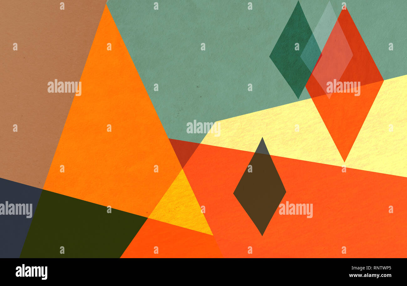 colourful graphic shapes - paper texture - background design Stock ...