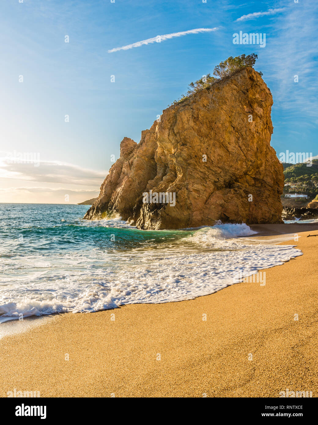The Beach of Illa Roja Stock Photo - Alamy