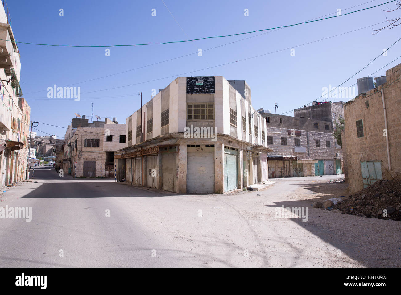 Daily life around the streets in Hebron, West Bank, Palestine Stock ...