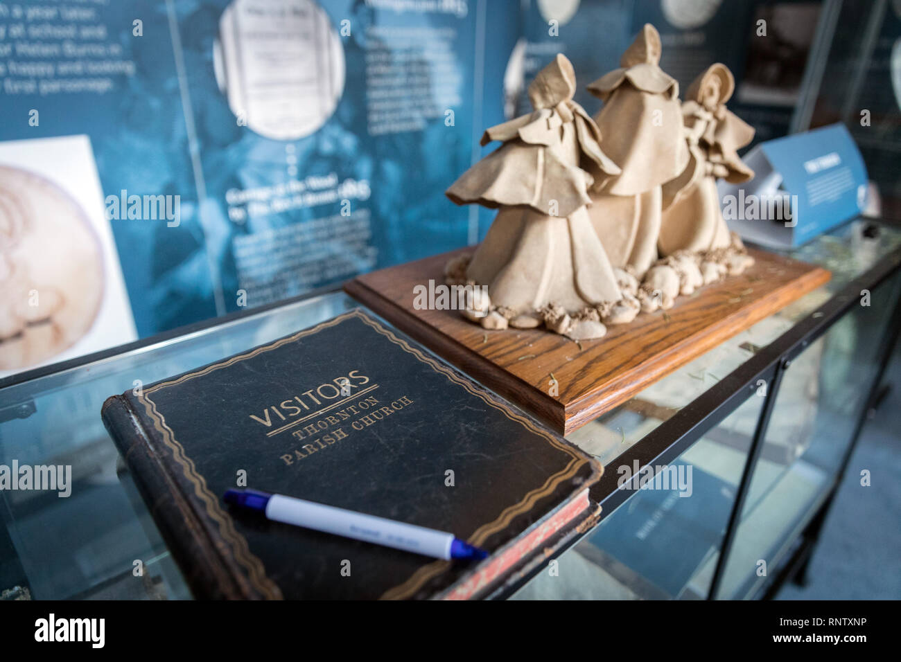 A display in St James’s Church, Thornton, Bradford, where the Rev ...