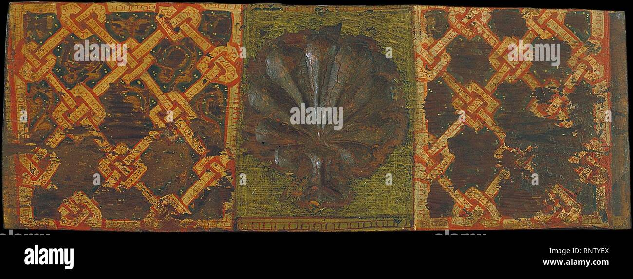 Ceiling panel with palm leaf and interlacing motifs Stock Photo - Alamy