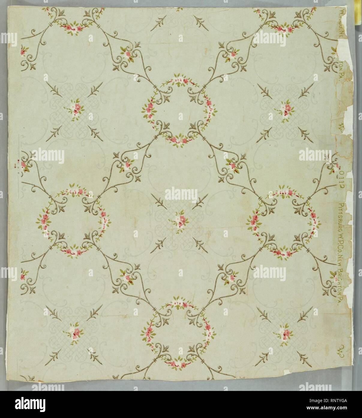 Ceiling Paper (USA), 1890 Stock Photo - Alamy