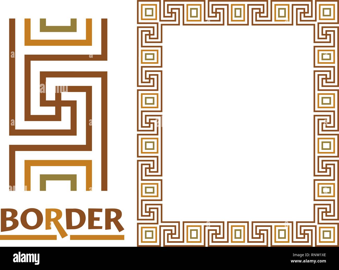 Old World Borders Vector - Tiled frame in plant leaves and flowers ...