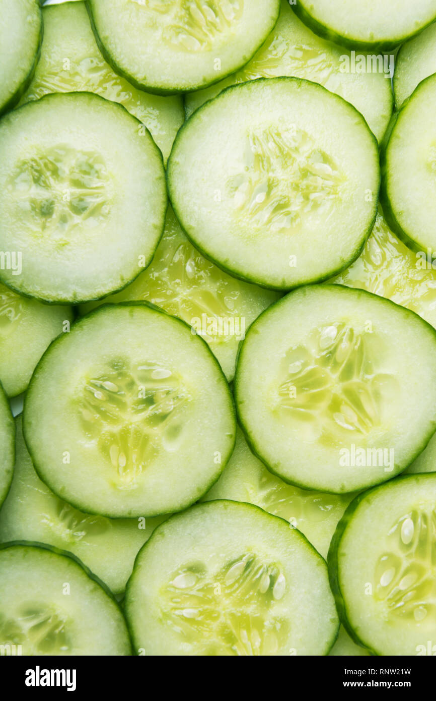 full frame fresh Cucumber Slice Stock Photo - Alamy