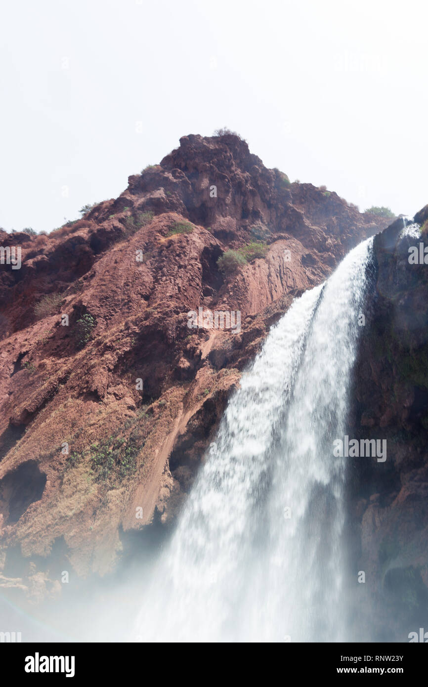Mountain with Waterfall Cascade in Africa Stock Photo - Alamy