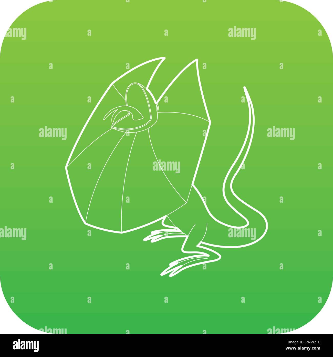 Frill necked lizard Stock Vector Images - Alamy