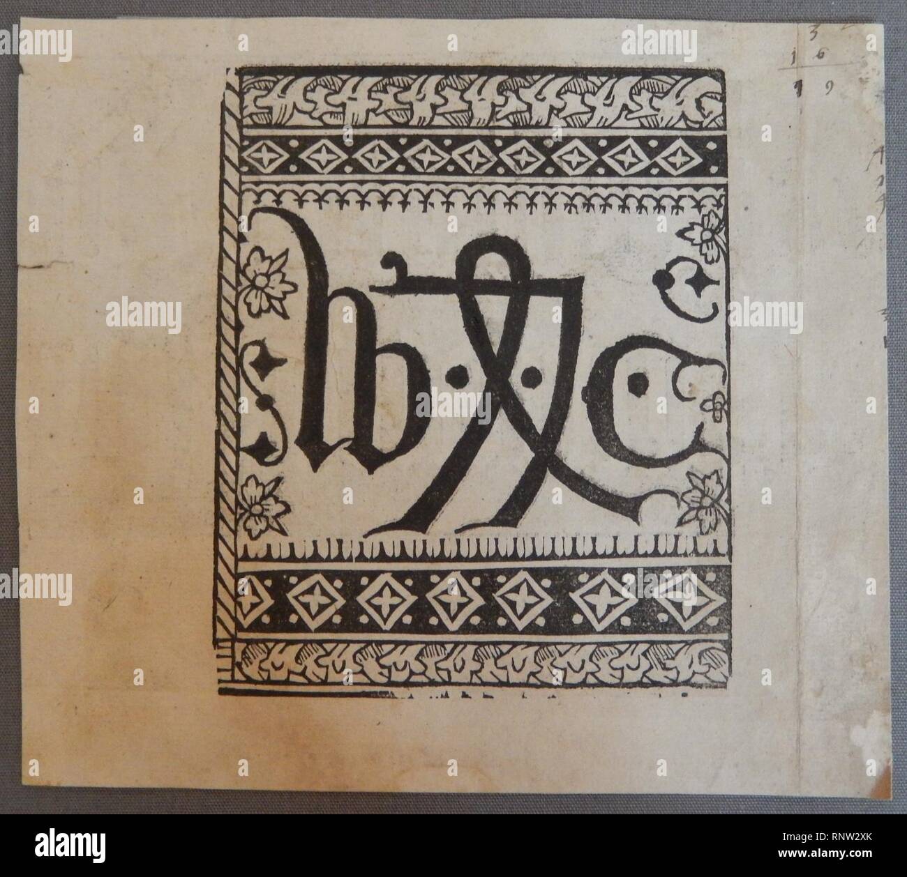 Caxton printers mark Stock Photo - Alamy