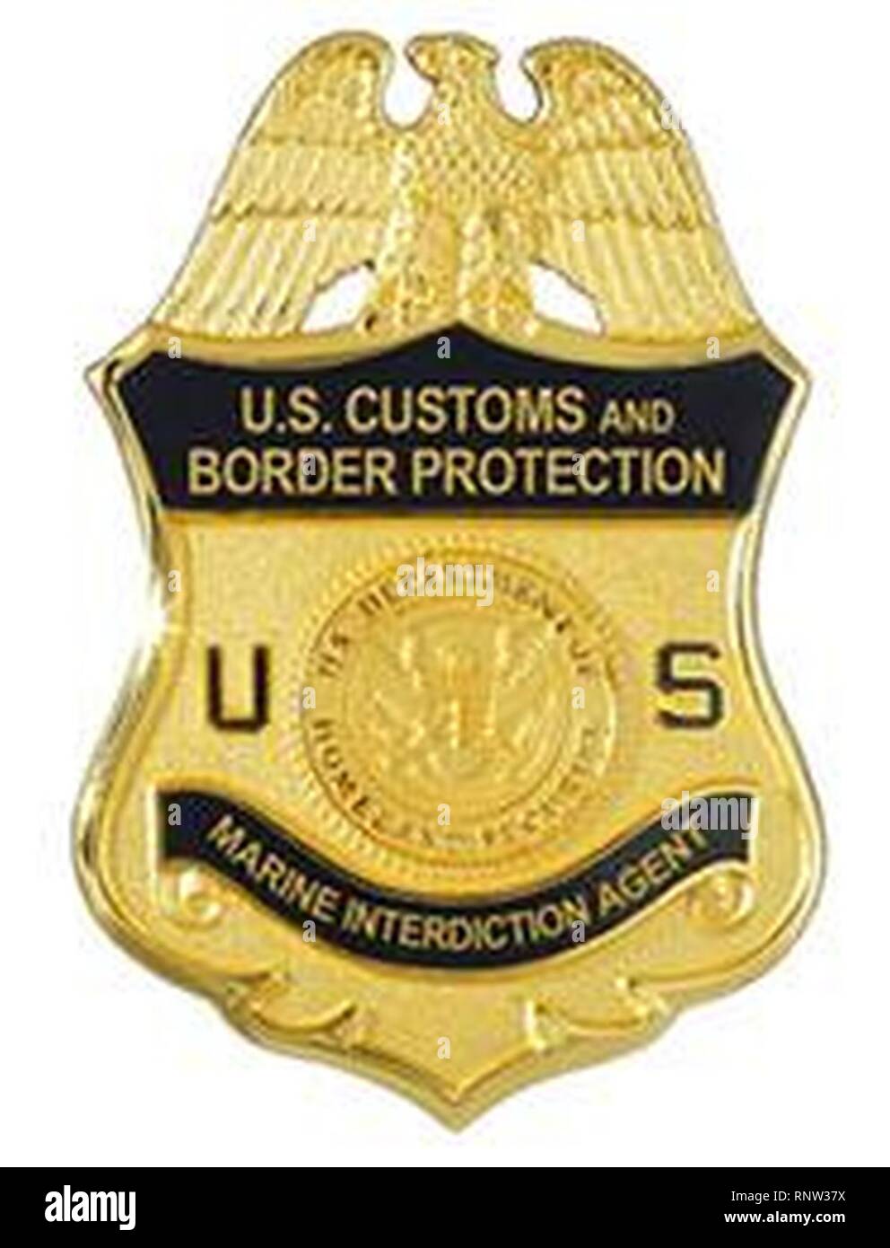 CBP Marine Interdiction Agent Badge Stock Photo - Alamy