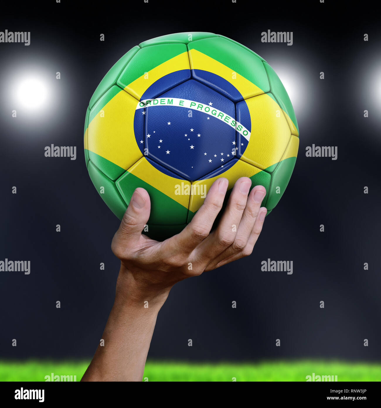 Brazilian soccer player holding hi-res stock photography and images - Alamy